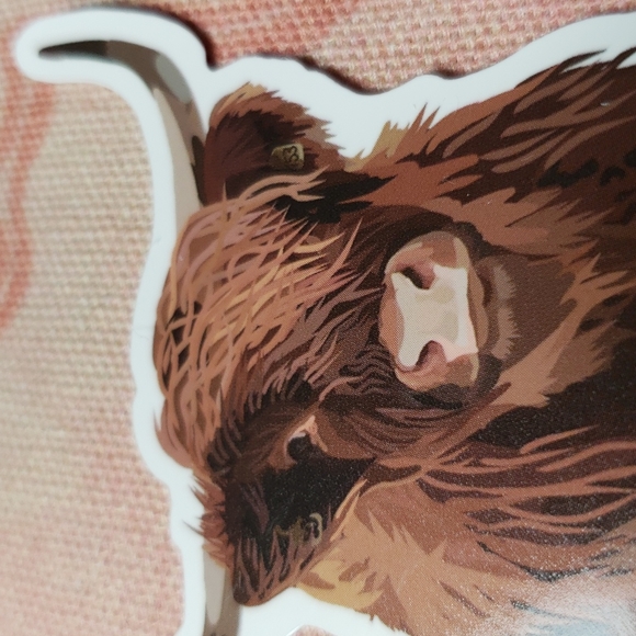 Office | H Highland Cow Sticker Western Farmhouse Decor Highland Cattle ...